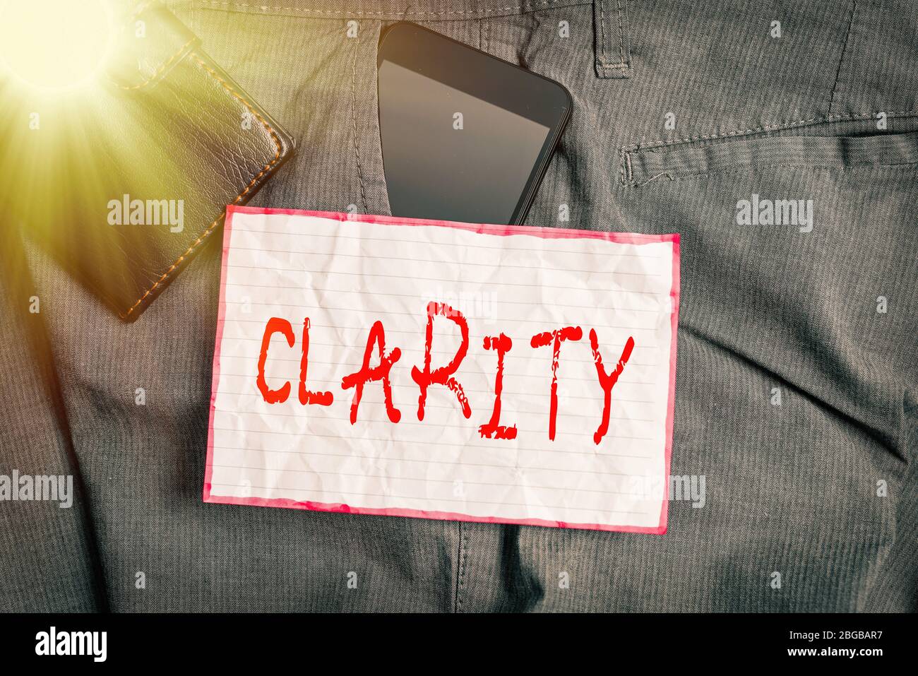 Text sign showing Clarity. Business photo showcasing Being coherent ...