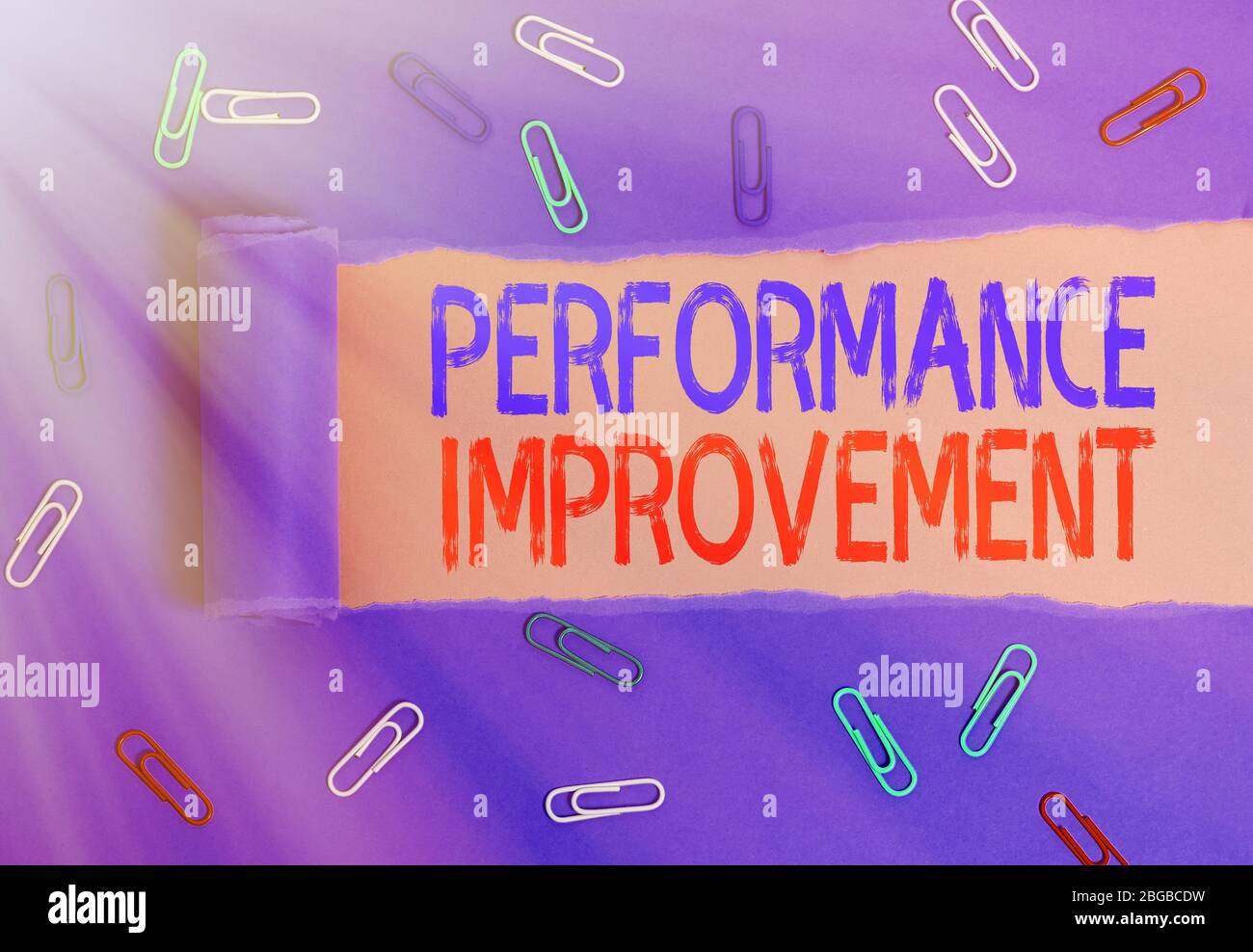 Handwriting text writing Performance Improvement. Conceptual photo ...