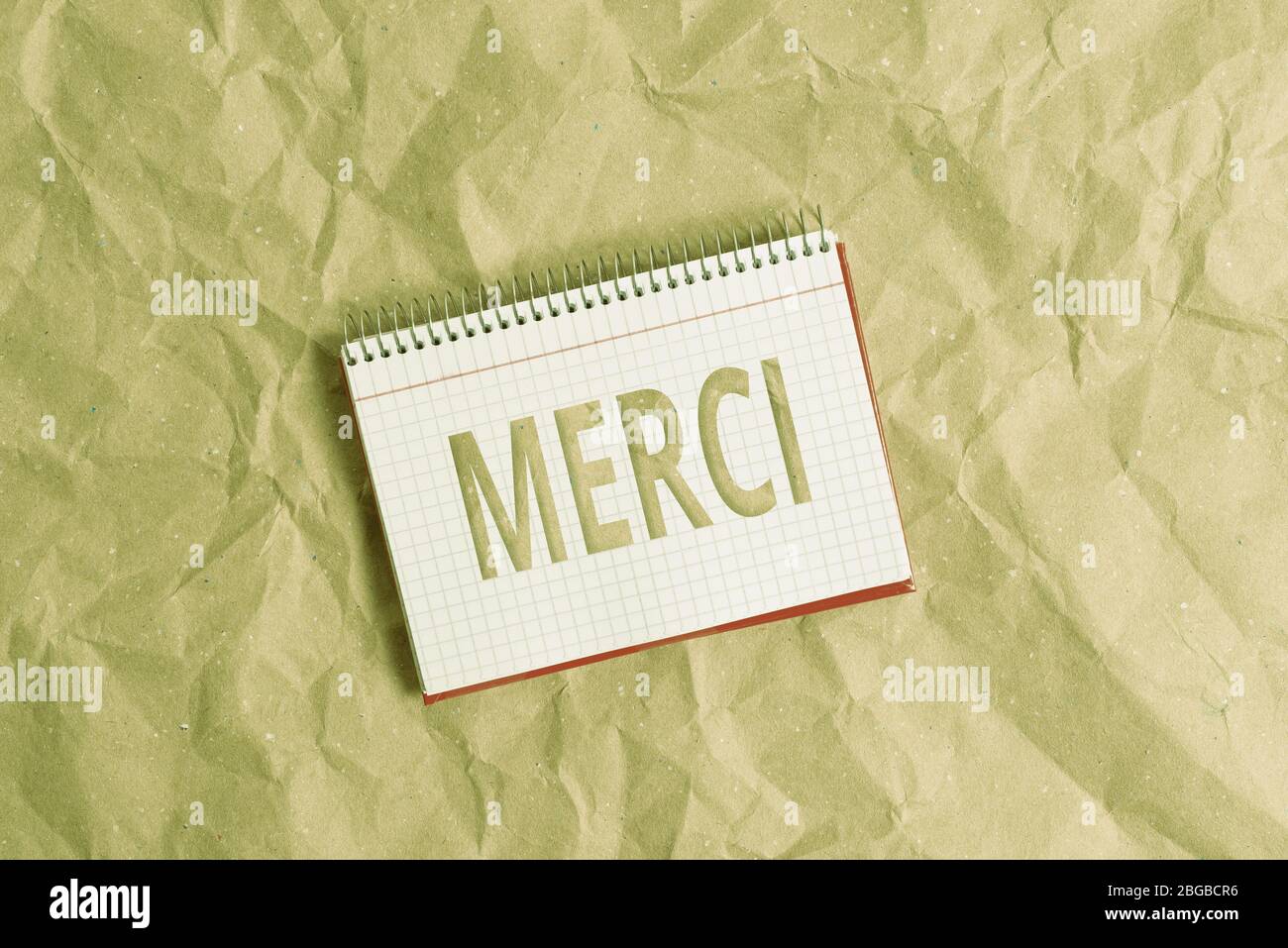 Conceptual hand writing showing Merci. Concept meaning what is said or ...