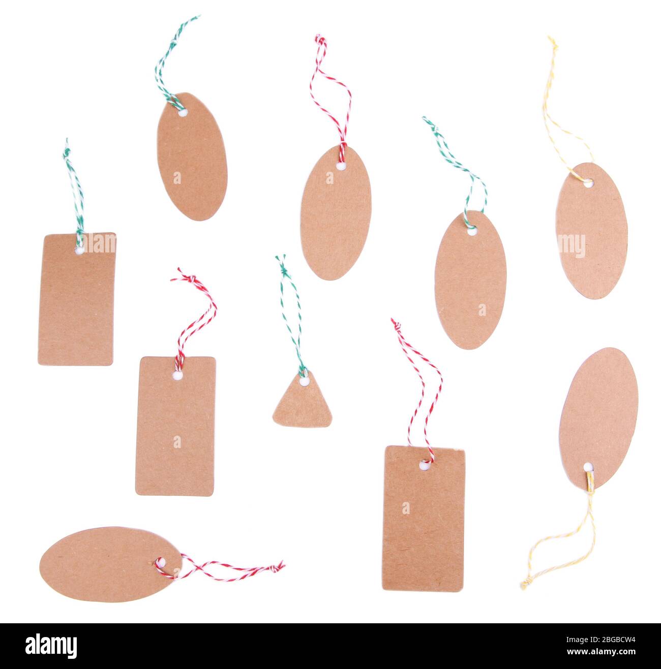 Set of tags isolated on white Stock Photo - Alamy