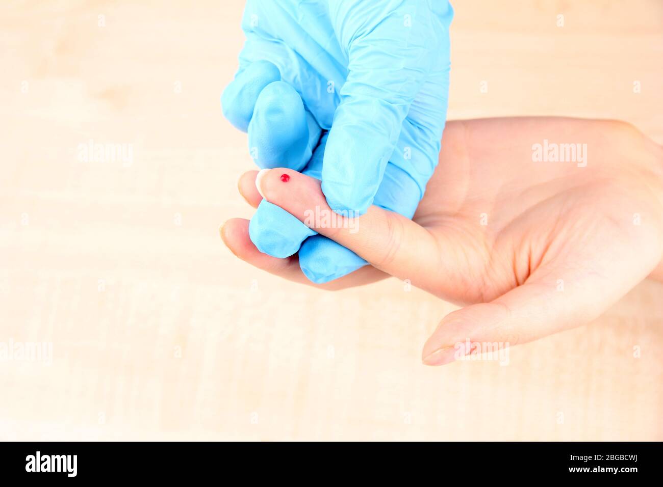 Nurse taking a blood sample, close up Stock Photo - Alamy
