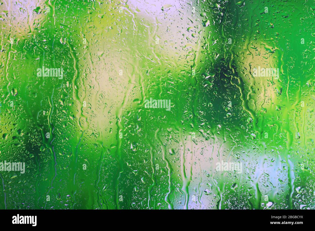 Glass with natural water drops Stock Photo - Alamy