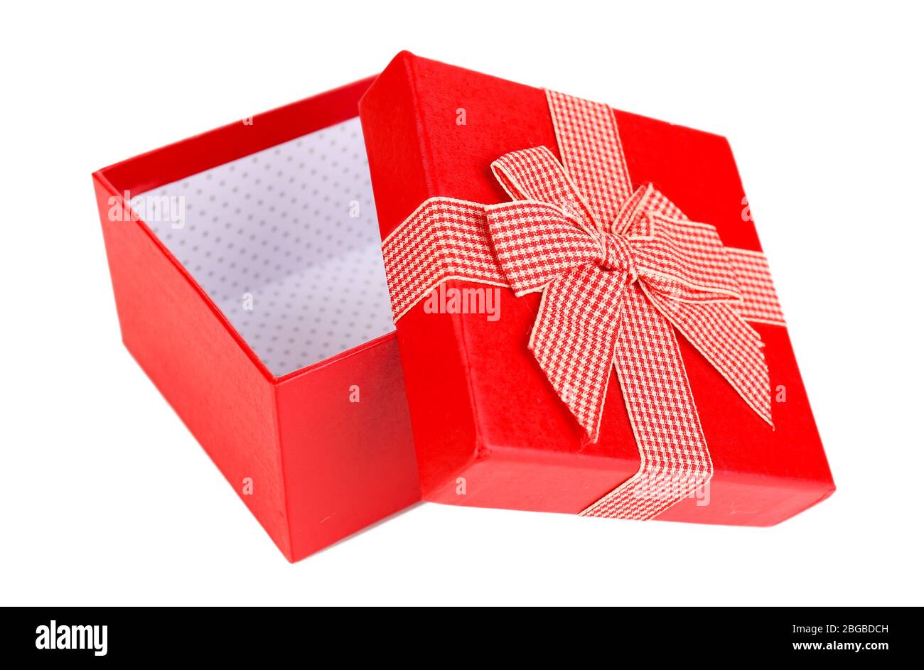 Open gift box isolated on white Stock Photo - Alamy
