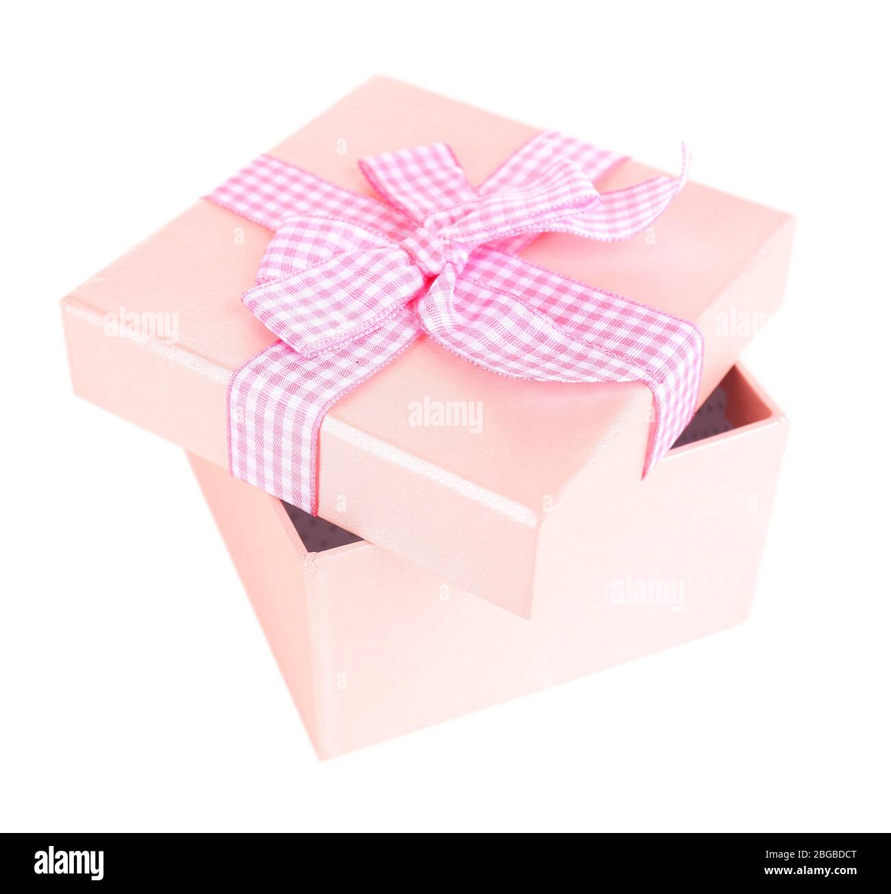 Open gift box isolated on white Stock Photo - Alamy