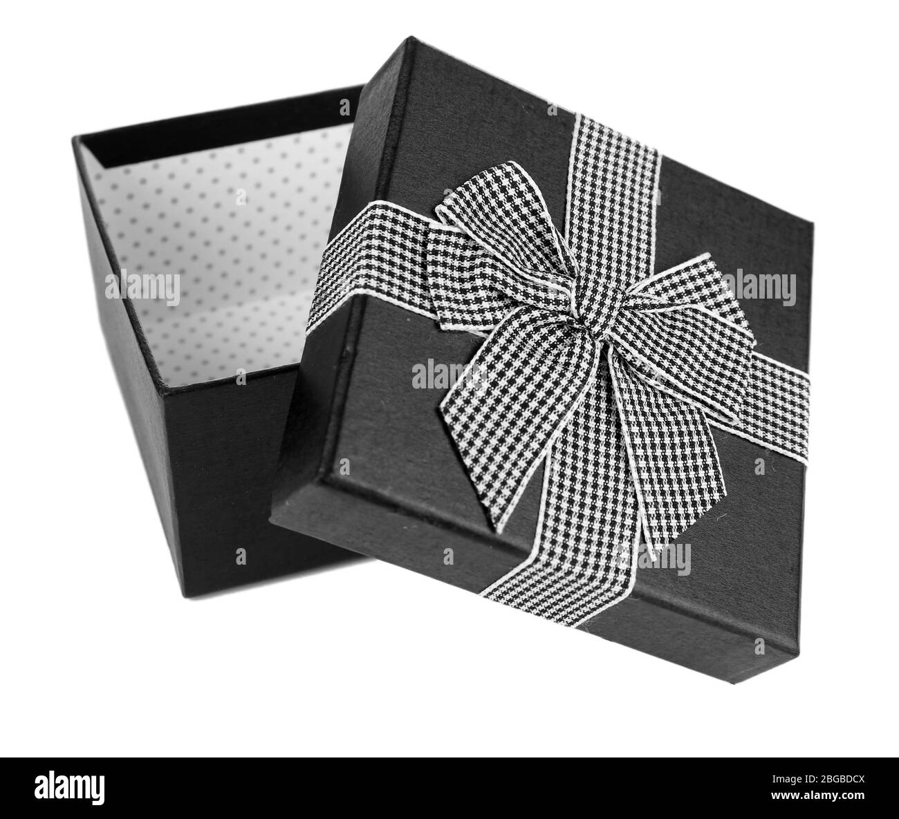 Open gift box isolated on white Stock Photo - Alamy