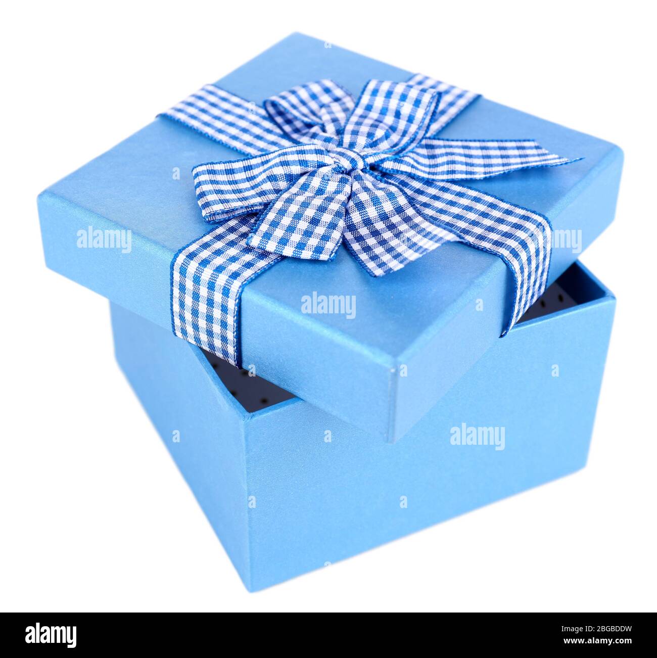 Open gift box isolated on white Stock Photo - Alamy