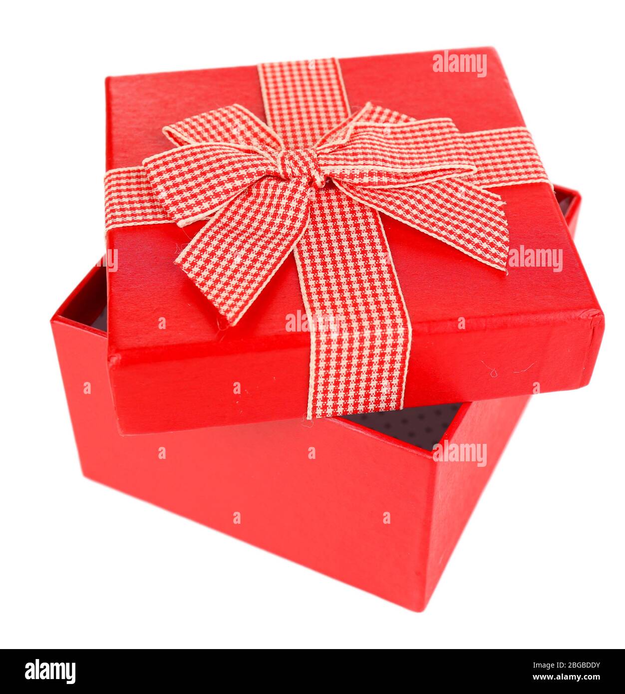 Open gift box isolated on white Stock Photo - Alamy