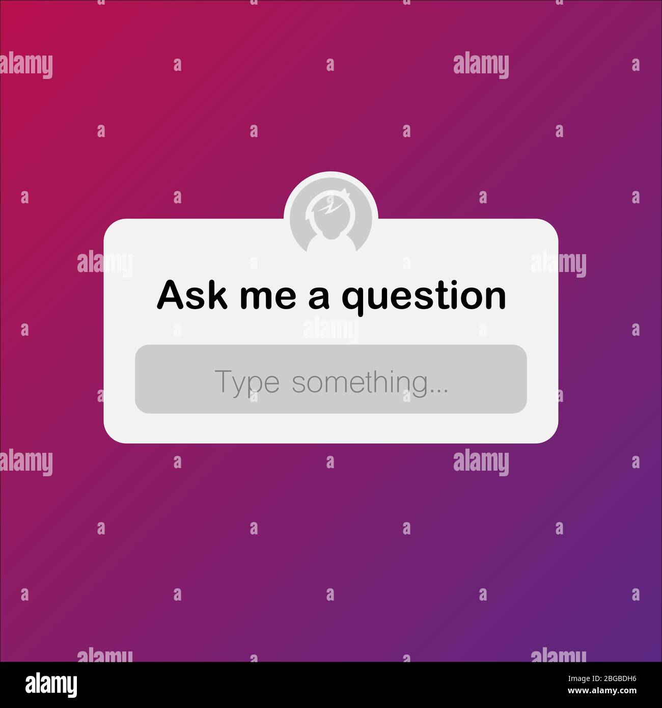 Social media Ask a question frame background Stock Vector Image & Art ...