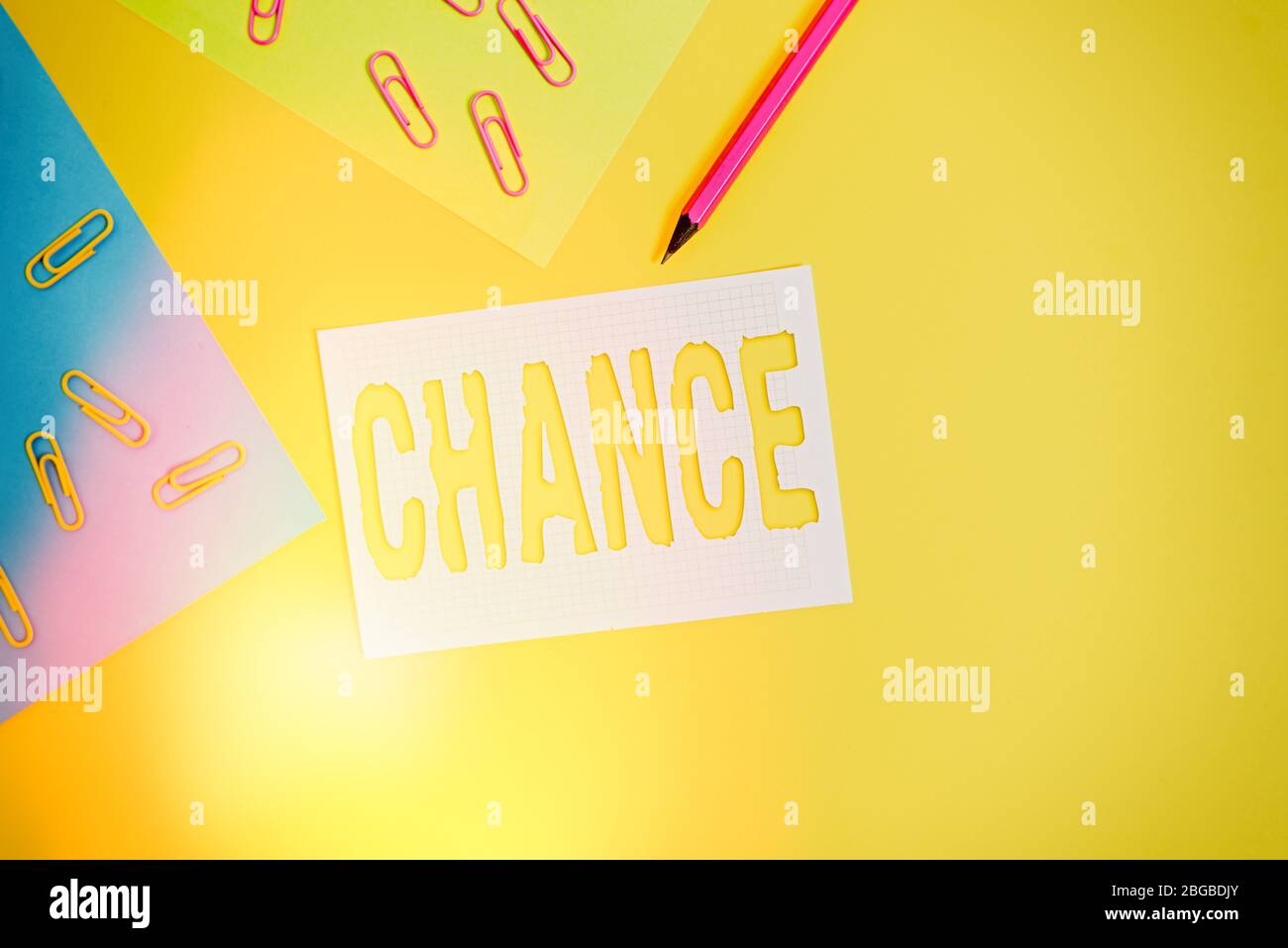 Word writing text Chance. Business photo showcasing another opportunity ...