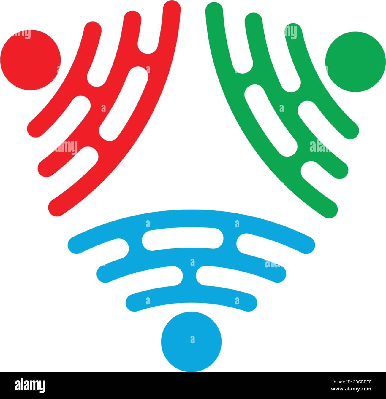 Community, network and social logo design template vector Stock Vector ...