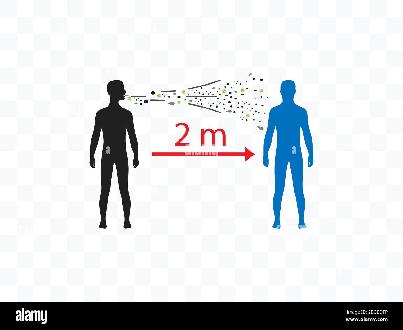 Keep distance, coronavirus. Vector illustration, flat design Stock ...