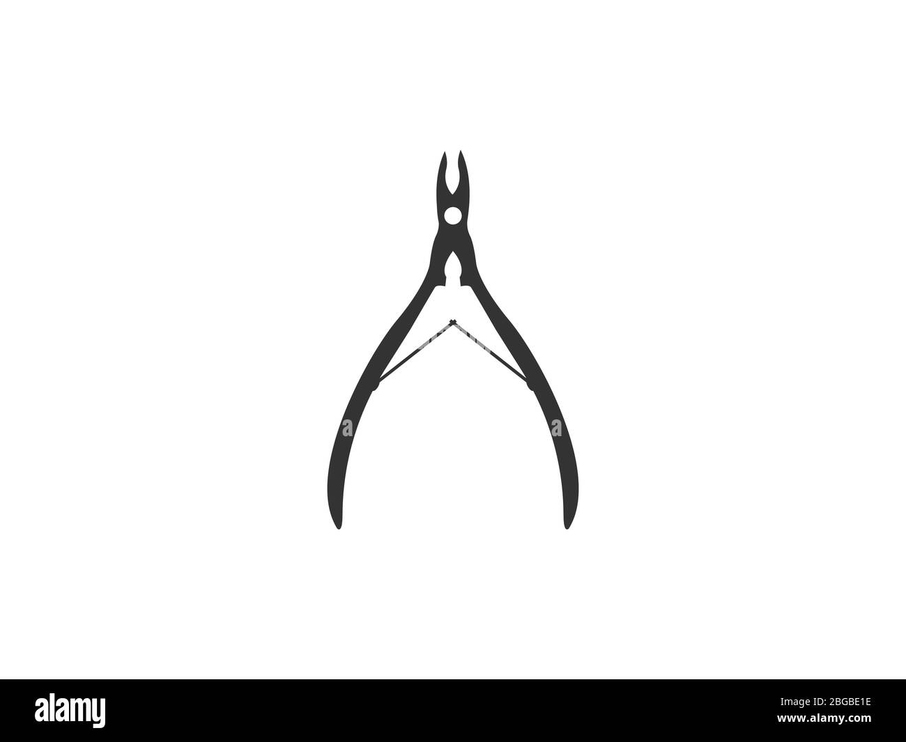 Cuticle nipper icon. Vector illustration, flat design Stock Vector ...