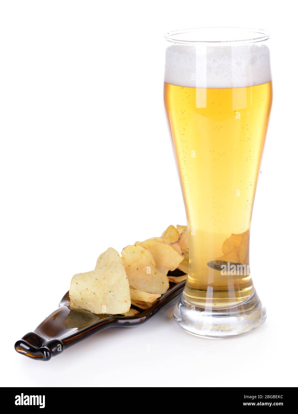 Glass bottle beer potato Cut Out Stock Images & Pictures - Alamy