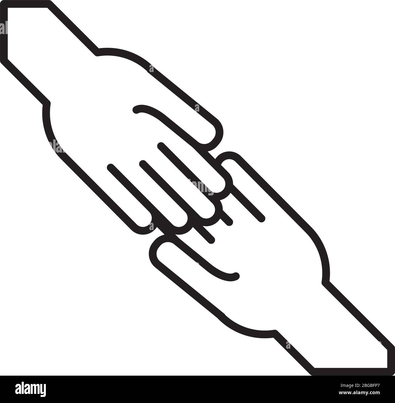 Handshake solidarity hands Black and White Stock Photos & Images - Alamy