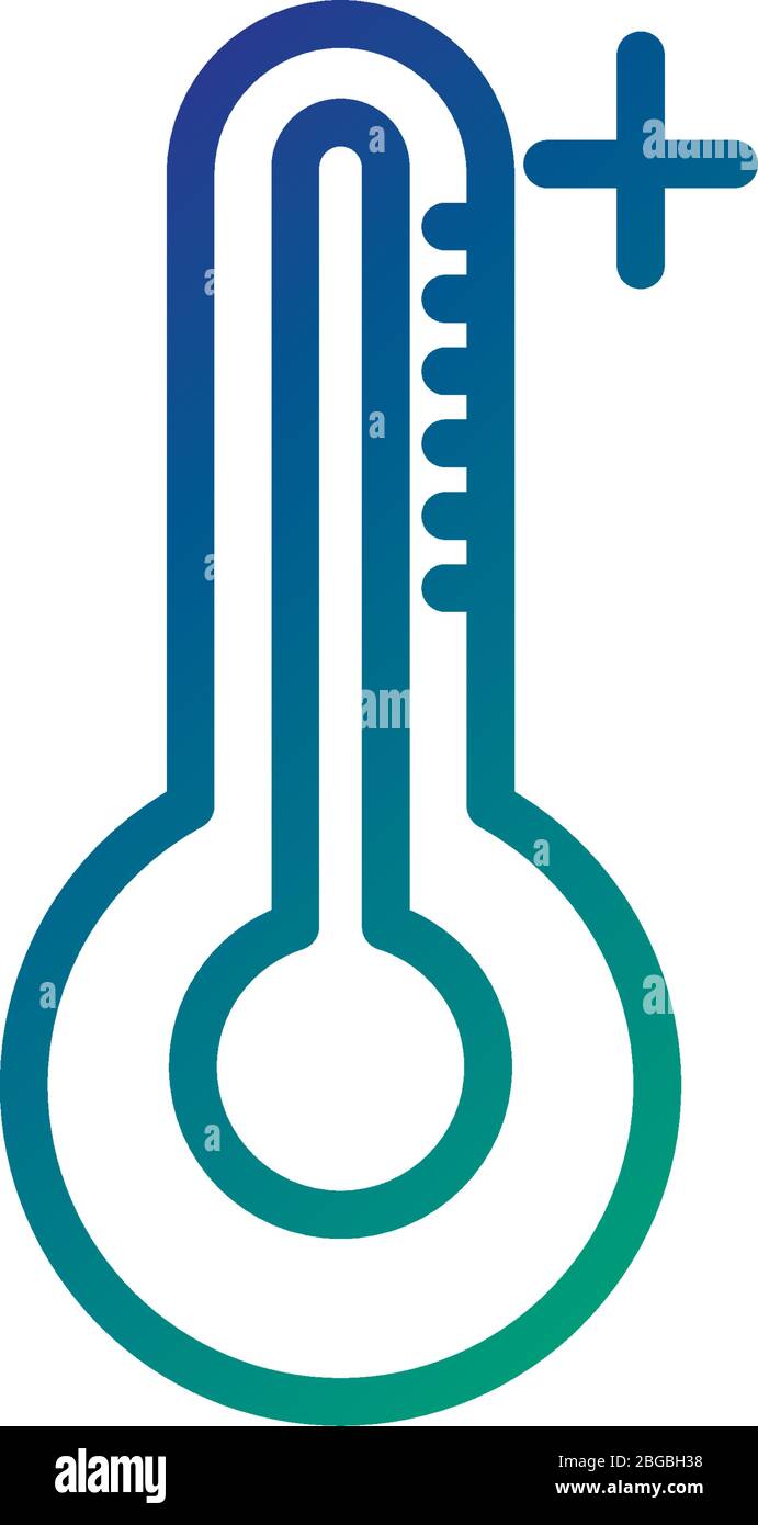 thermometer temperature measure line style Stock Vector Image & Art - Alamy