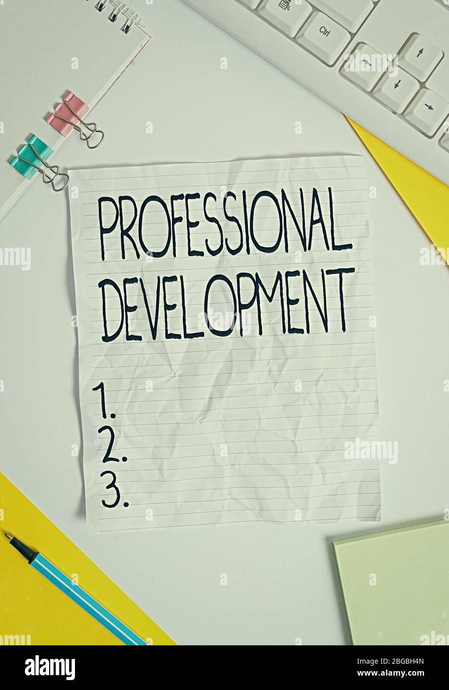 Writing note showing Professional Development. Business concept for ...