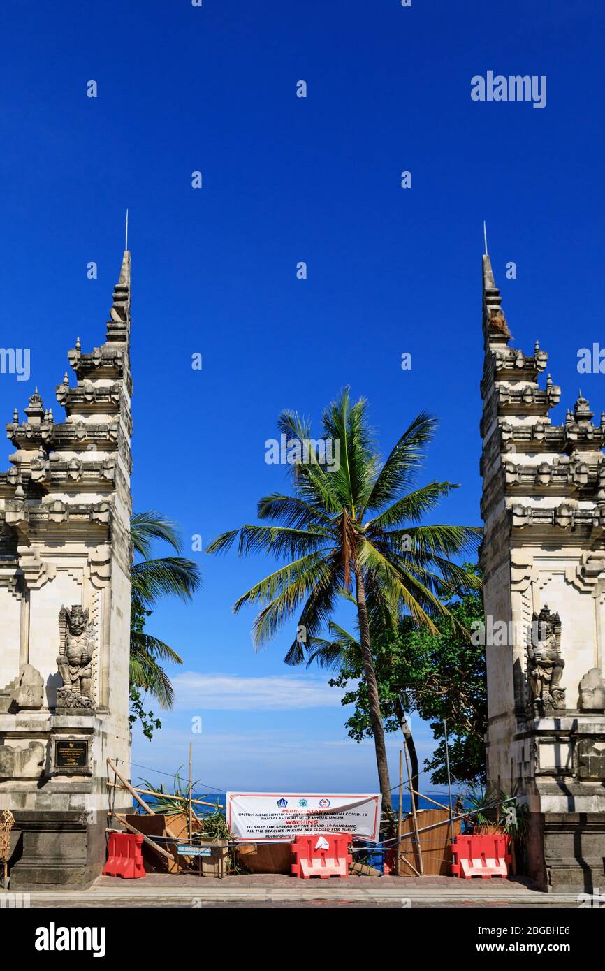 Entrance gate for kuta beach hi-res stock photography and images - Alamy