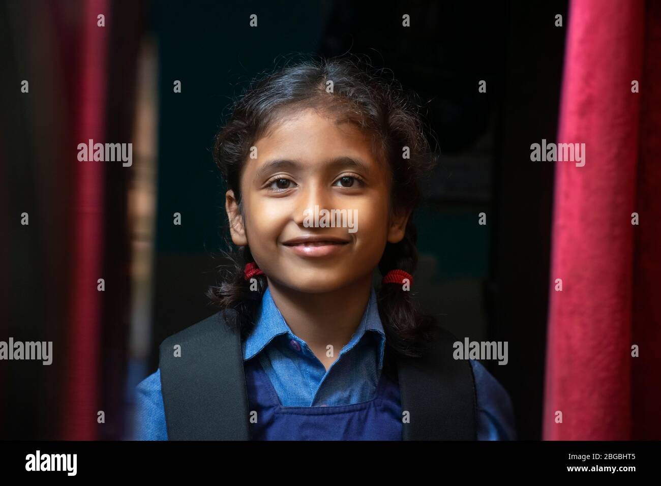 portrait of school girl Stock Photo - Alamy