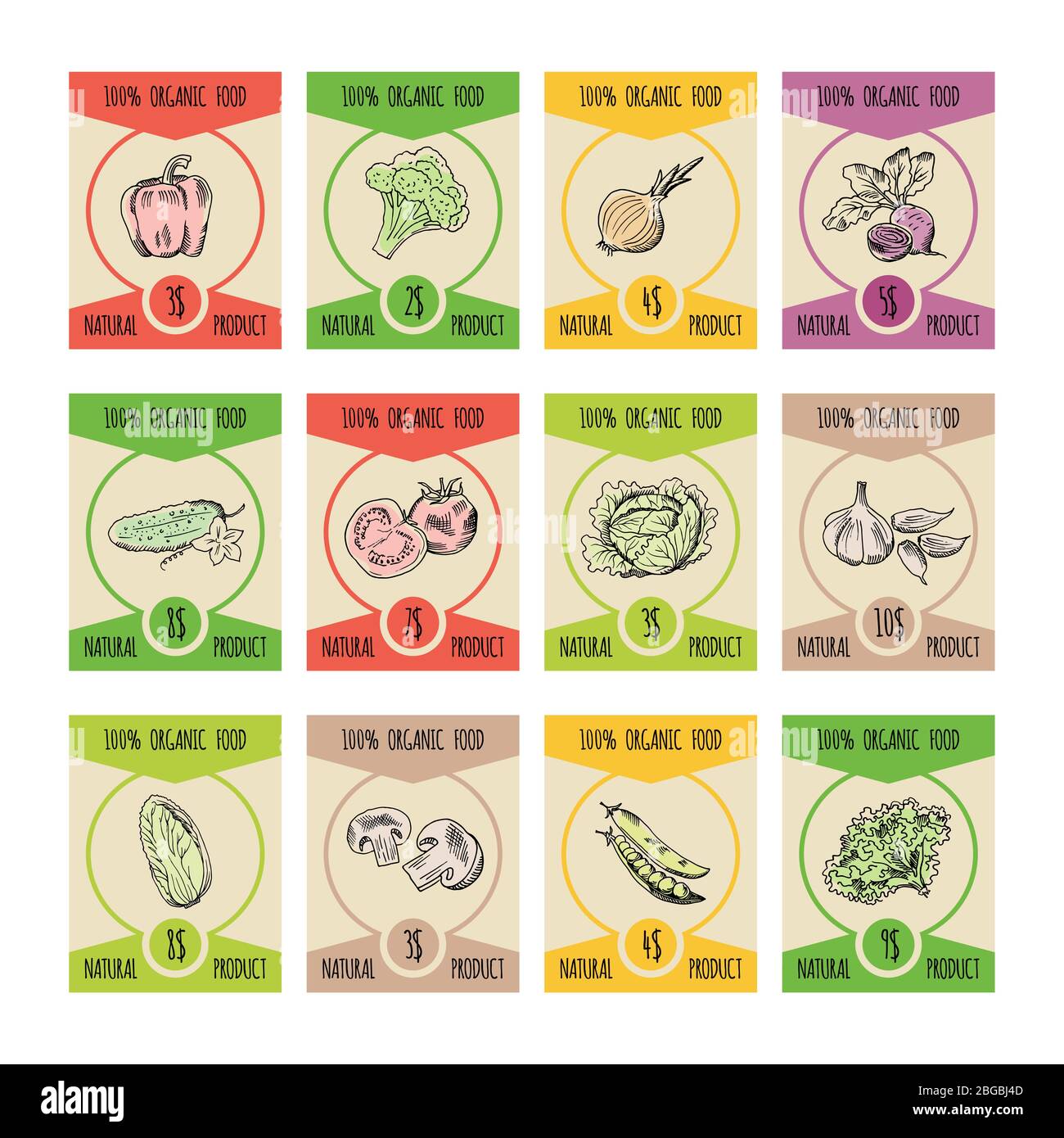 Vegetables price tag hi-res stock photography and images - Alamy