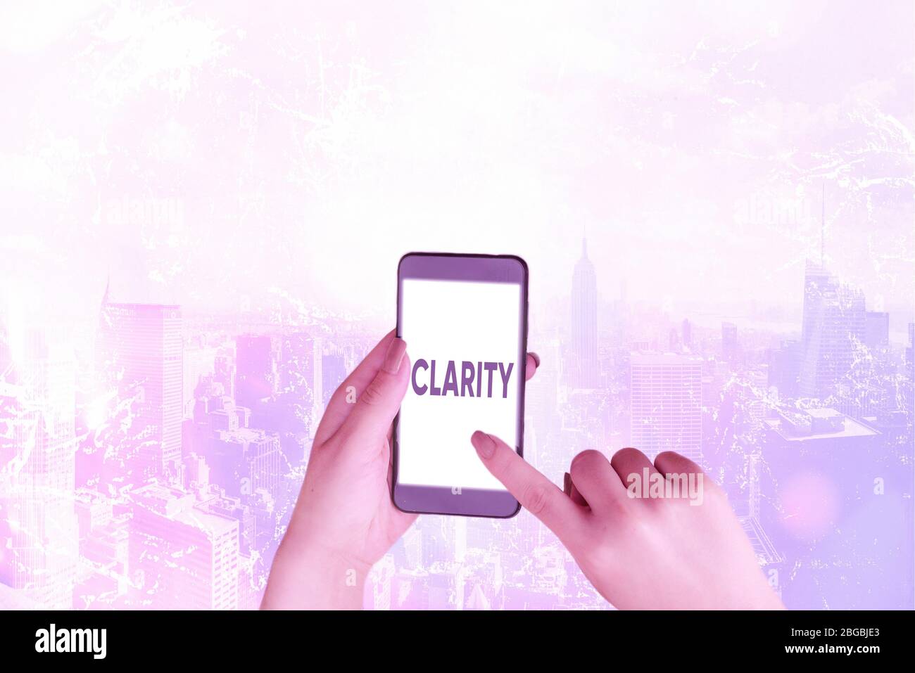 Word writing text Clarity. Business photo showcasing Being coherent ...