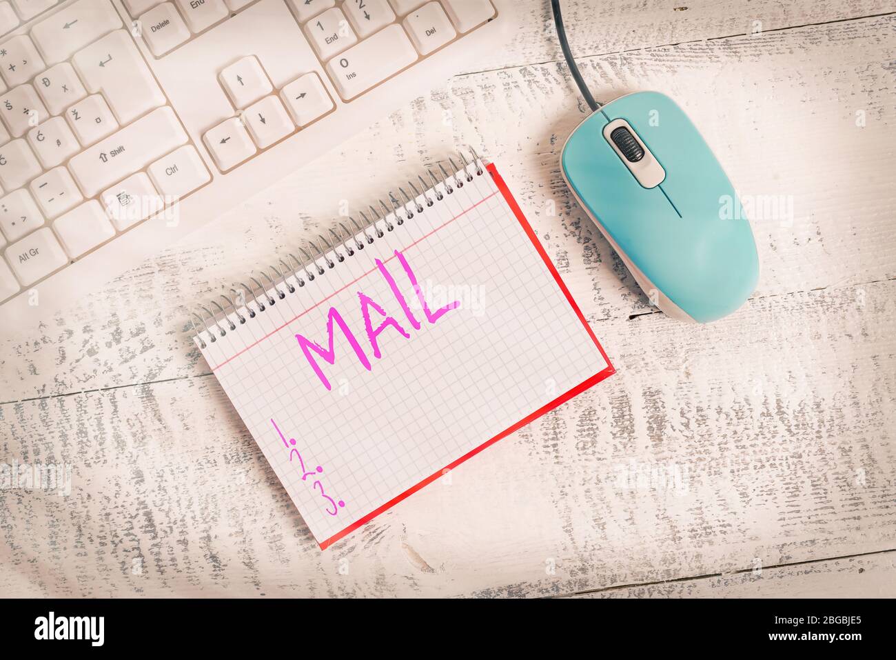 Conceptual hand writing showing Mail. Concept meaning letters or parcel ...