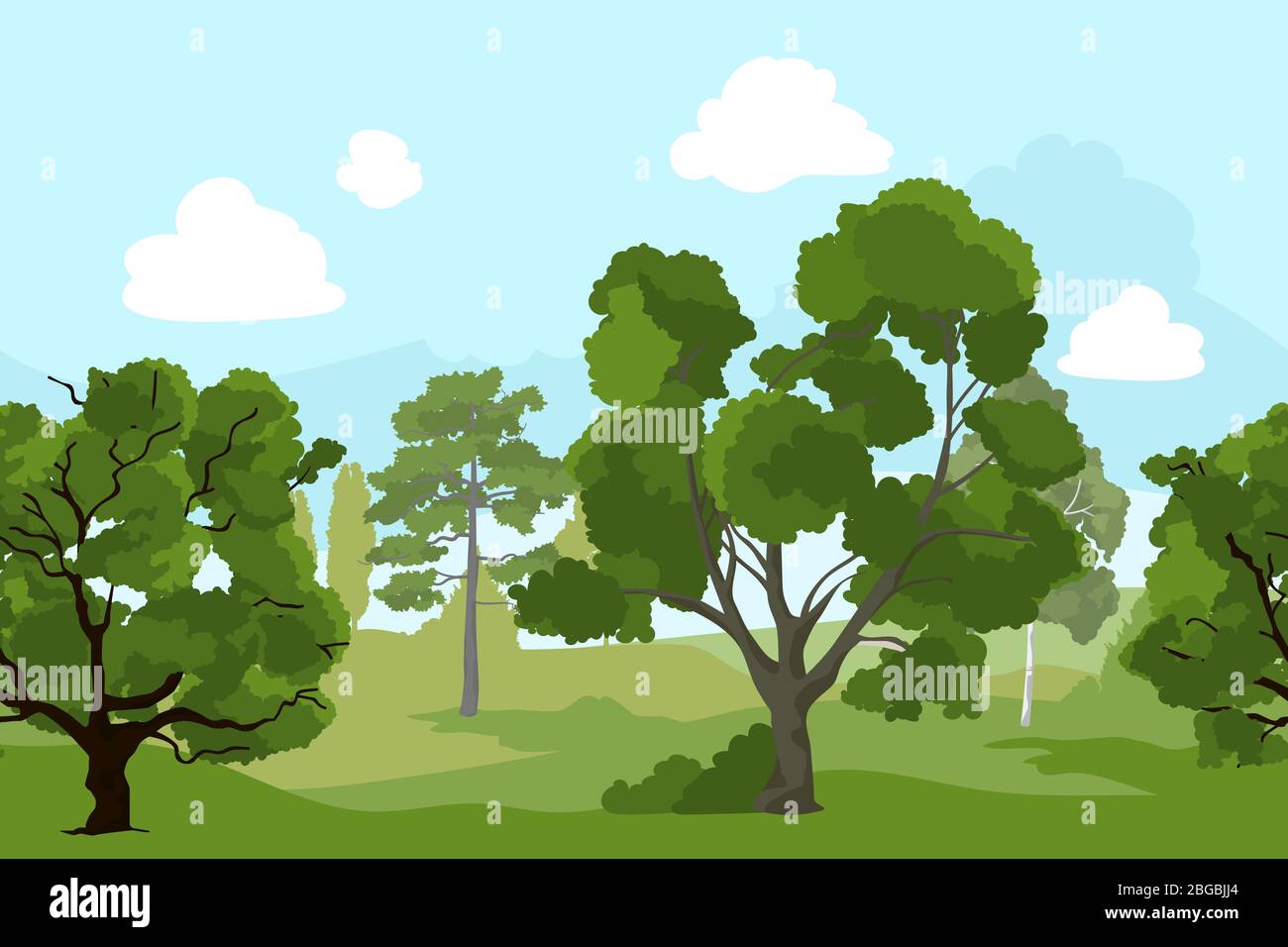 Green Grass And Trees Background 811,394 Landscape Green Grass Trees