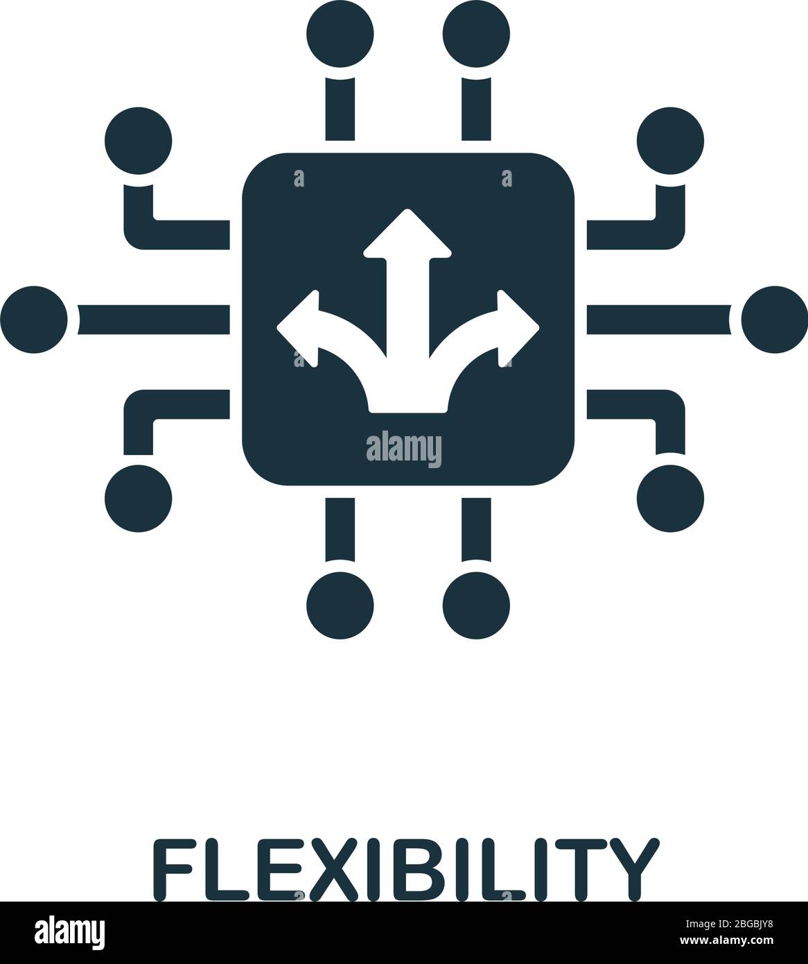 Flexibility icon from digitalization collection. Simple line ...