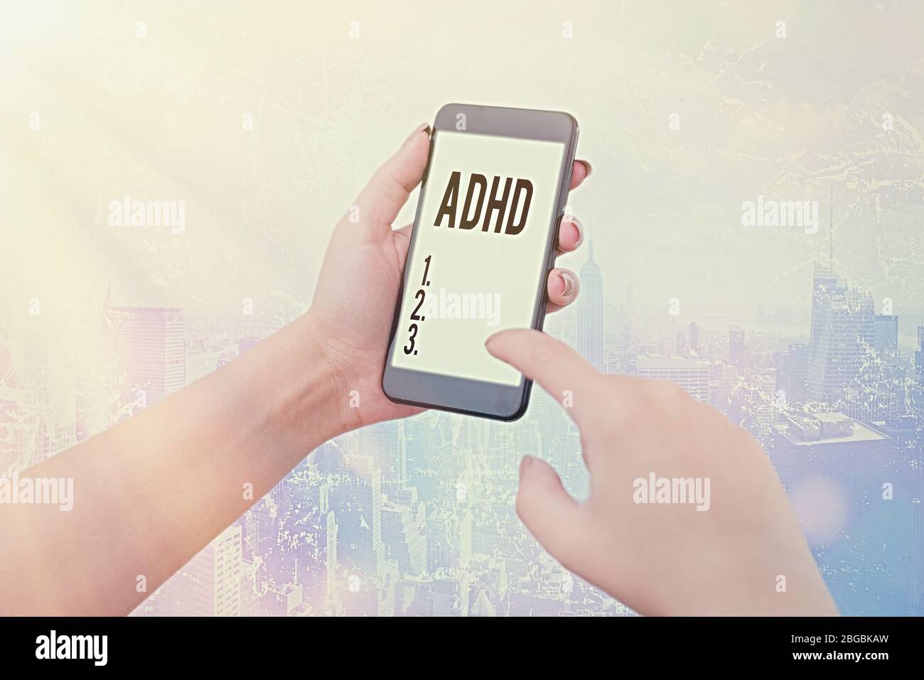 Word writing text Adhd. Business photo showcasing Mental health ...