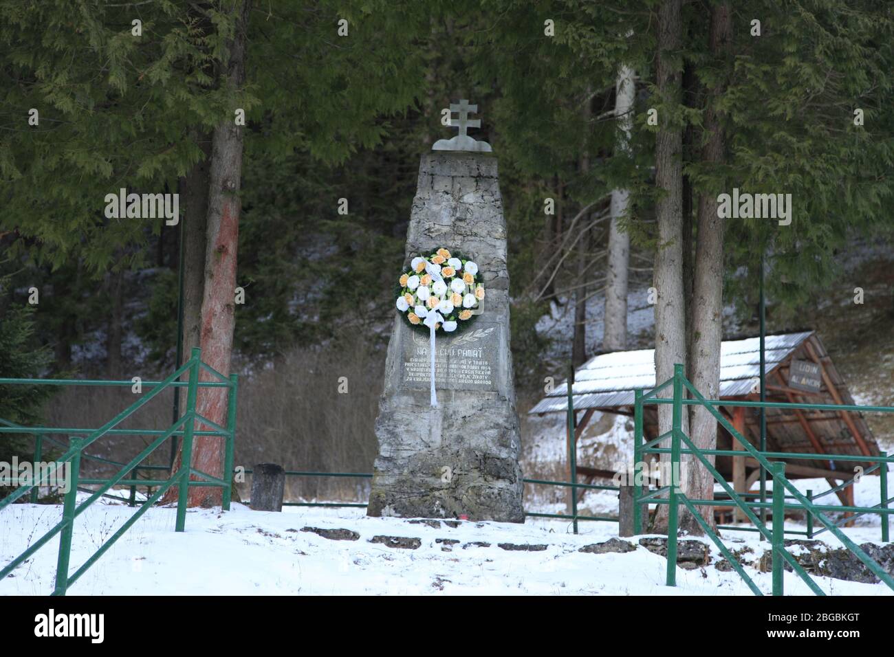 Old memorial from world war II, Slovakia Stock Photo - Alamy