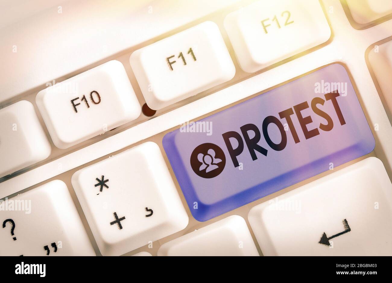 Conceptual hand writing showing Protest. Concept meaning An action ...