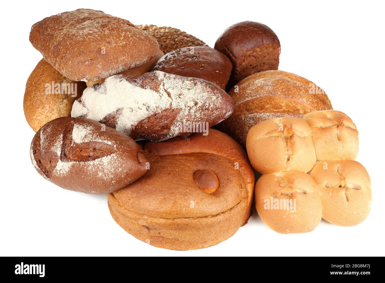 Different types of bread close up Stock Photo - Alamy