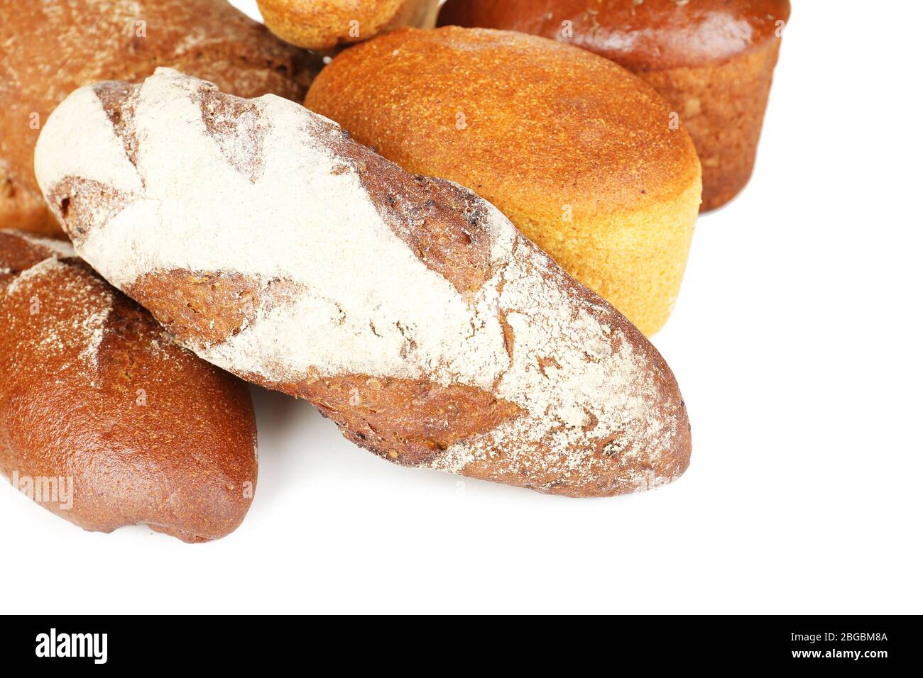 Different types of bread close up Stock Photo - Alamy