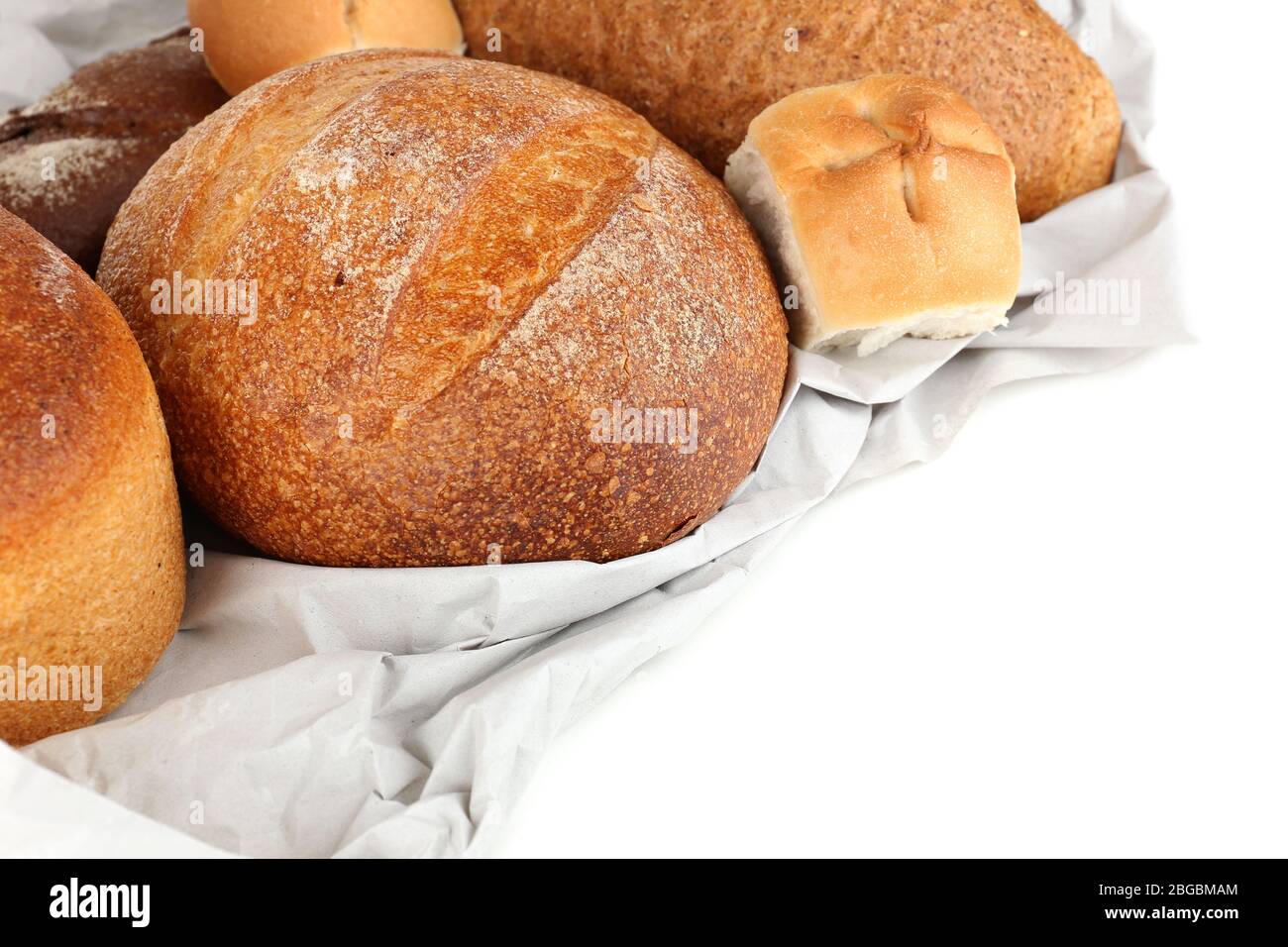 Different types of bread close up Stock Photo - Alamy