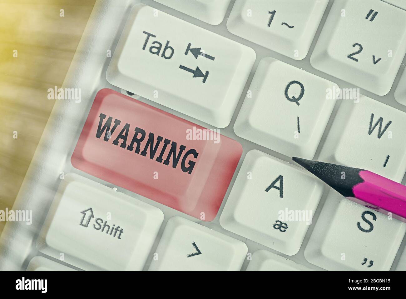 Conceptual Hand Writing Showing Warning Concept Meaning Advice Sign For Possible Danger Safety