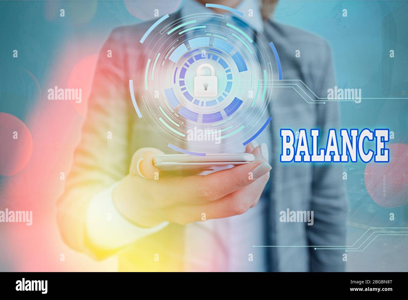 Conceptual hand writing showing Balance. Concept meaning a state of ...