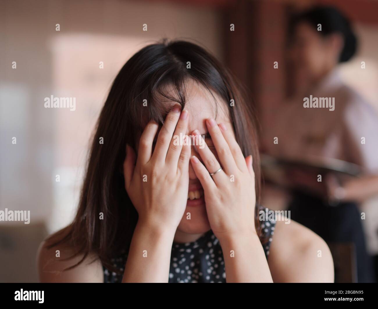 Hiding face dress not party hi-res stock photography and images - Alamy