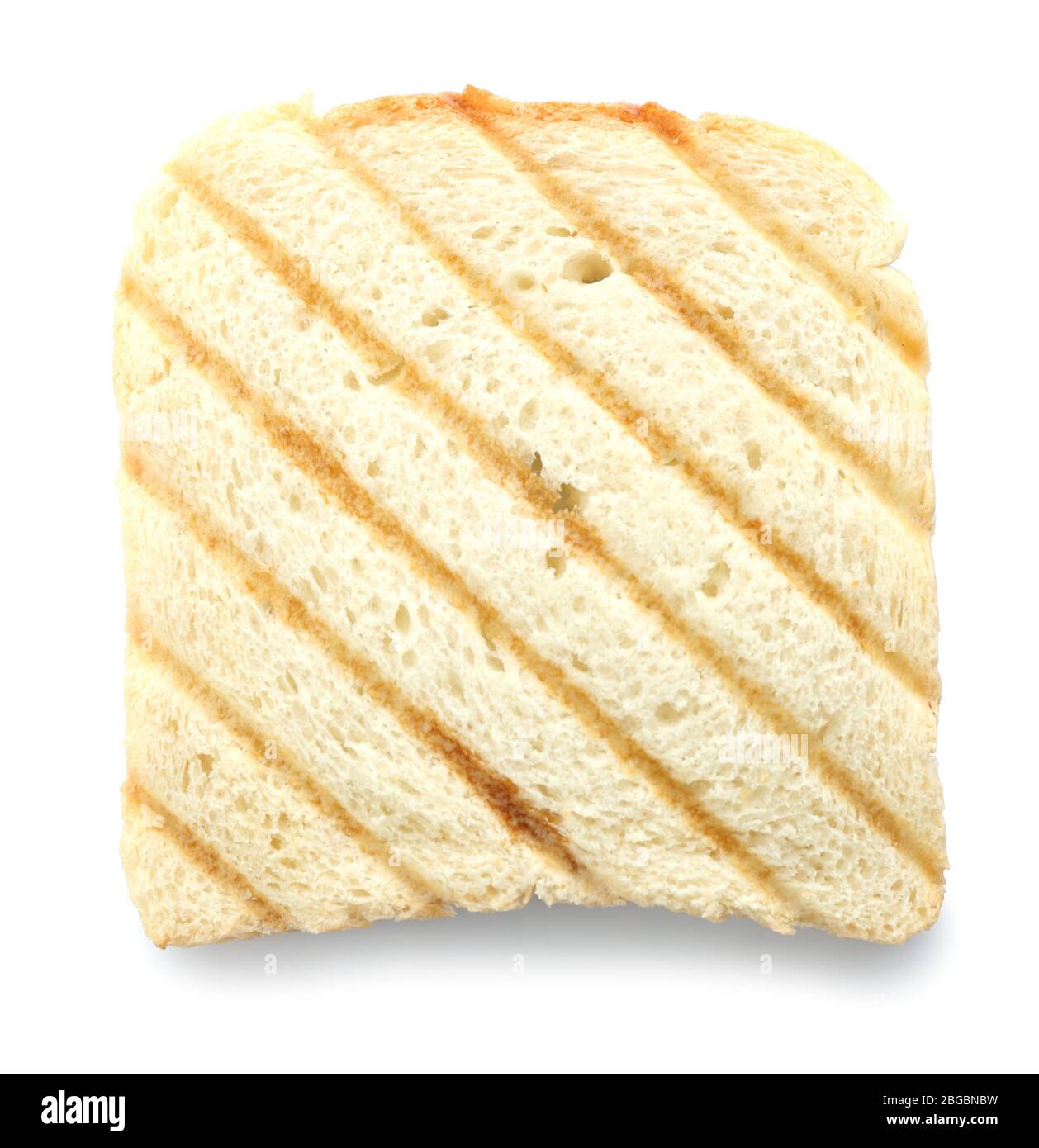 Grilled toast bread, isolated on white Stock Photo - Alamy