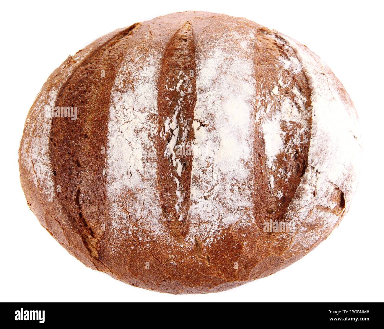 Rye bread isolated on white Stock Photo - Alamy