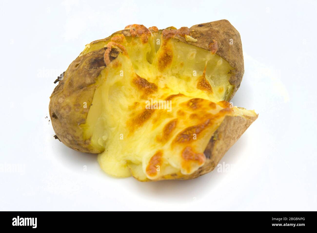 Jacket potatoes with cheddar cheese Stock Photo - Alamy