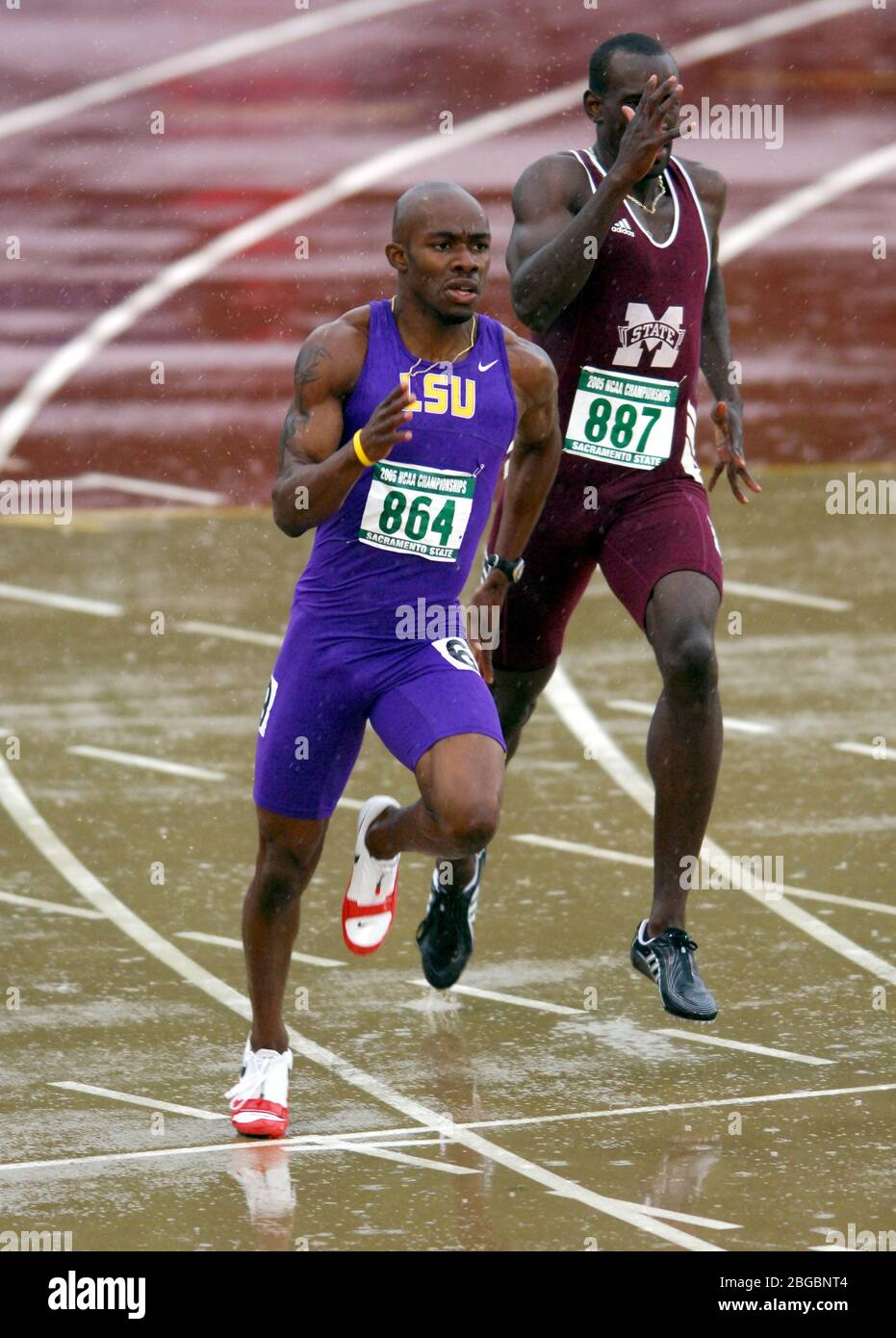 Sacramento, United States. 08th June, 2005. Kelly Willie of LSU leads ...