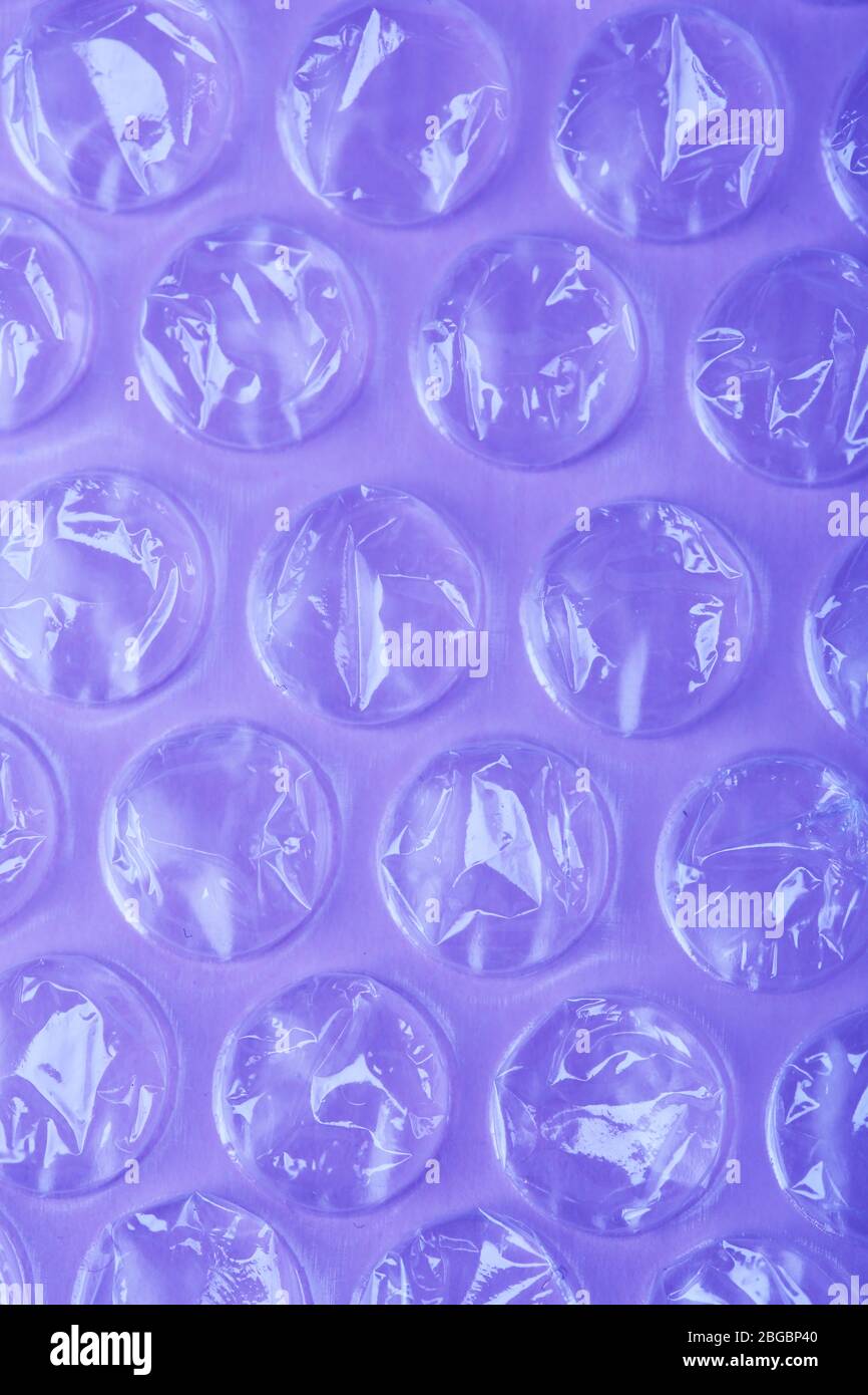 Color plastic bubble packing material, close-up Stock Photo - Alamy