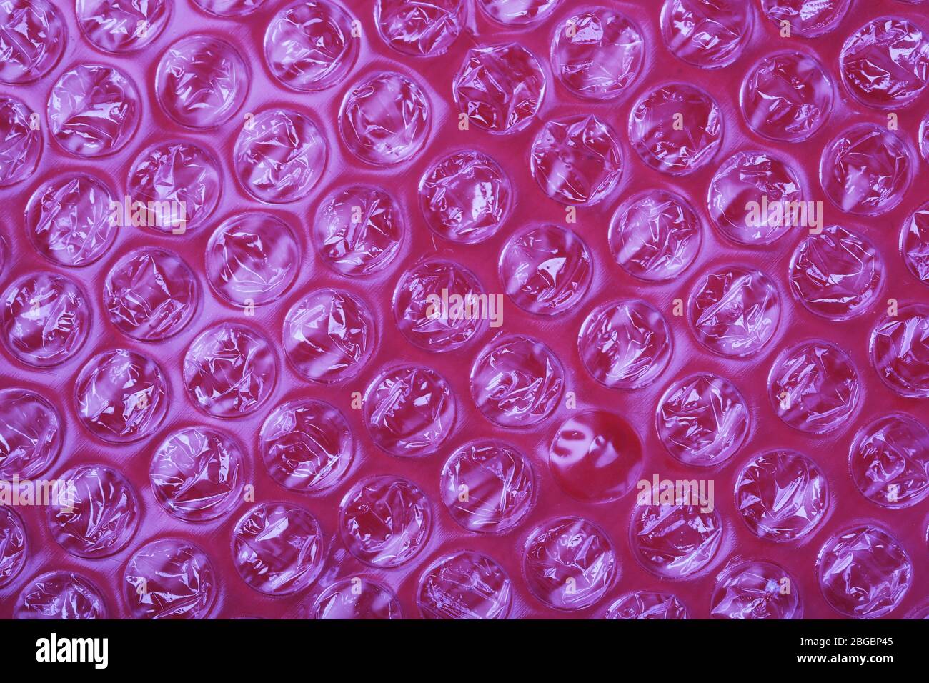 Color plastic bubble packing material, close-up Stock Photo - Alamy