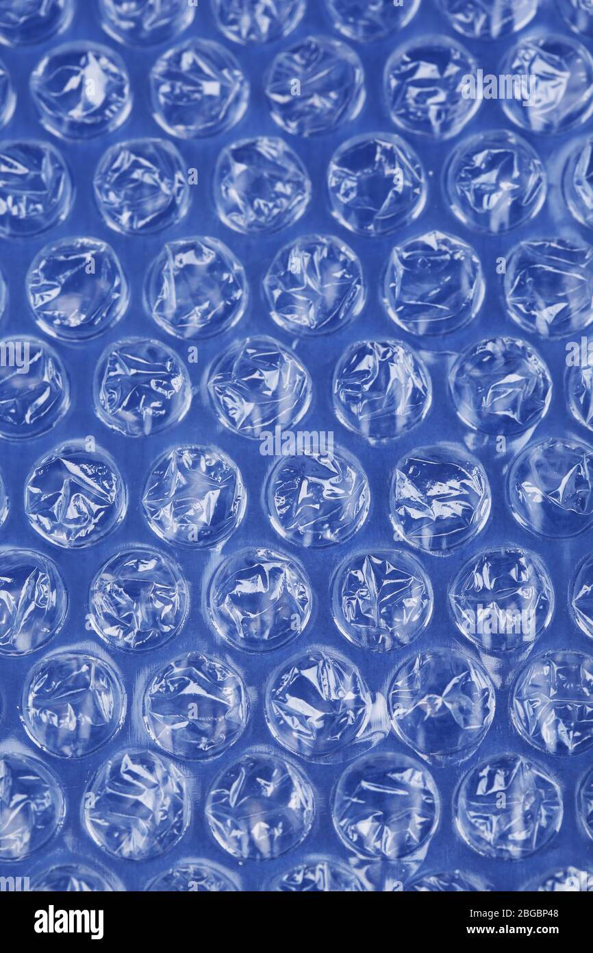 Color plastic bubble packing material, close-up Stock Photo - Alamy