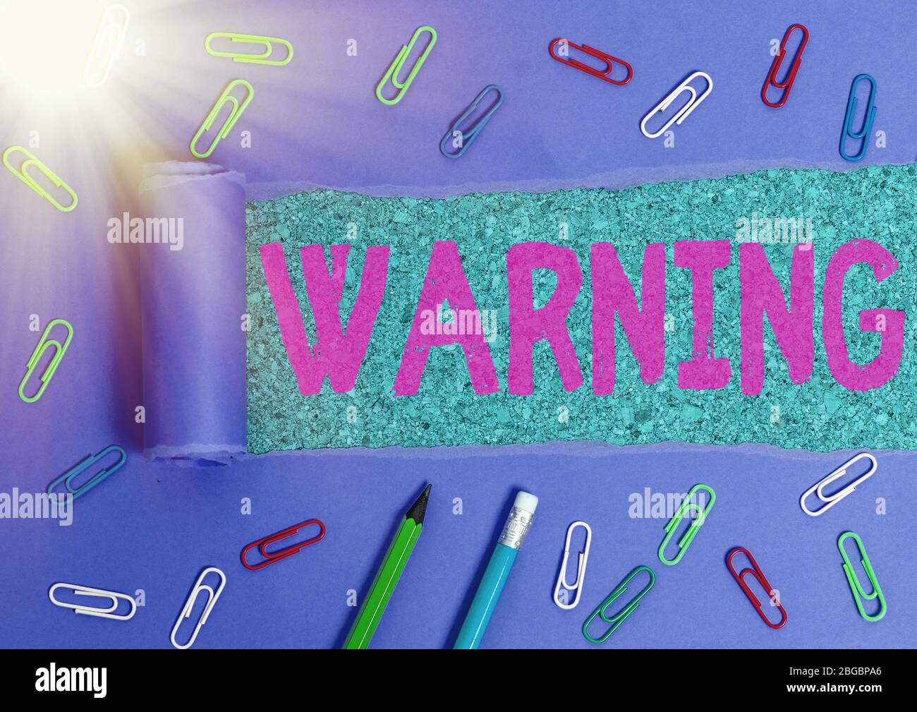 Text sign showing Warning. Business photo showcasing Advice Sign for ...