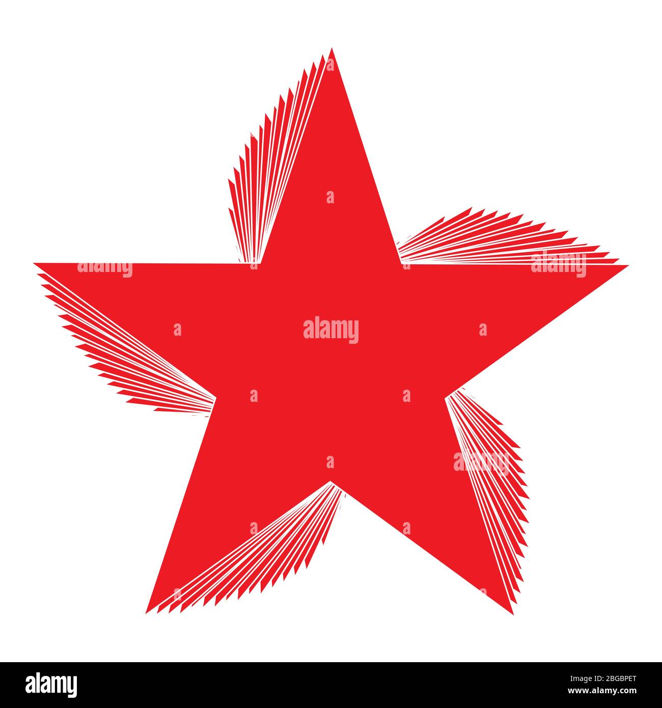 Five pointed star vector icon isolated on white Stock Vector Image ...