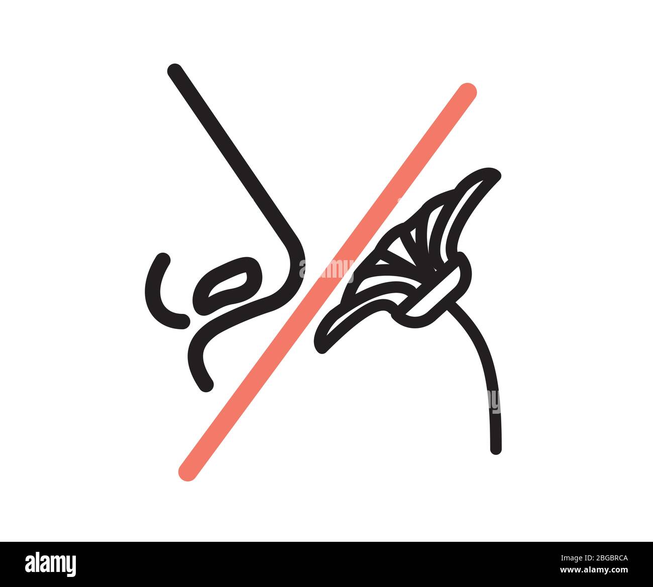 No Smell Symptom - Icon as EPS 10 File Stock Vector Image & Art - Alamy