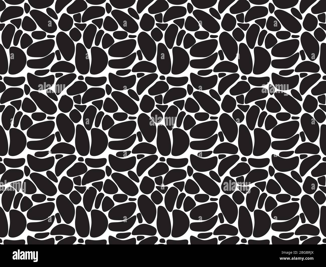 Seamless modern repetition wallpaper design with black stone ...