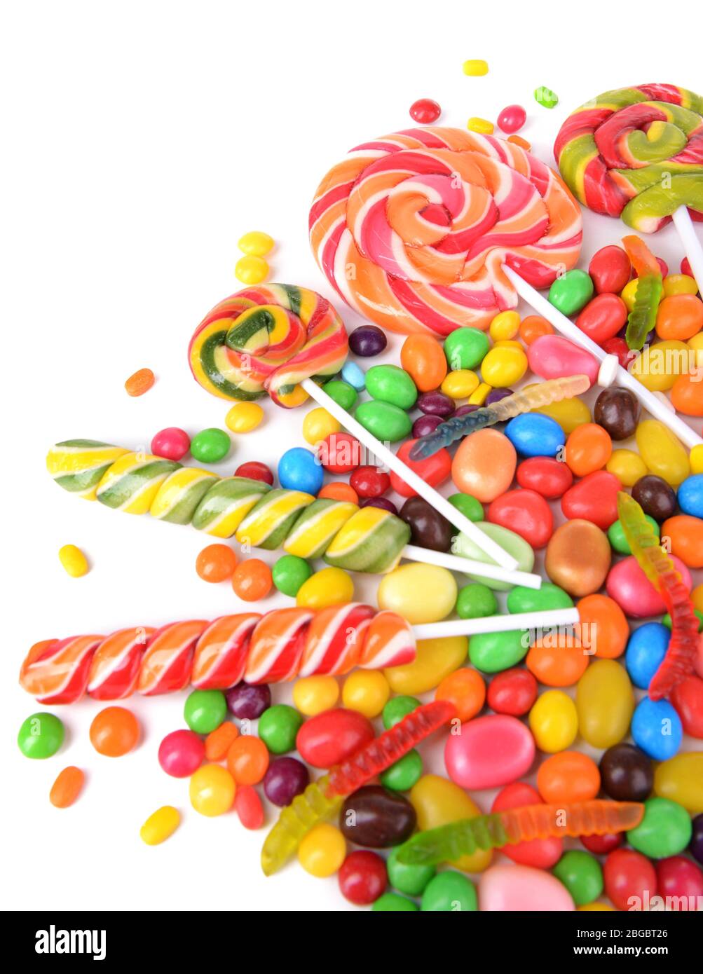 Different colorful fruit candy close-up Stock Photo - Alamy