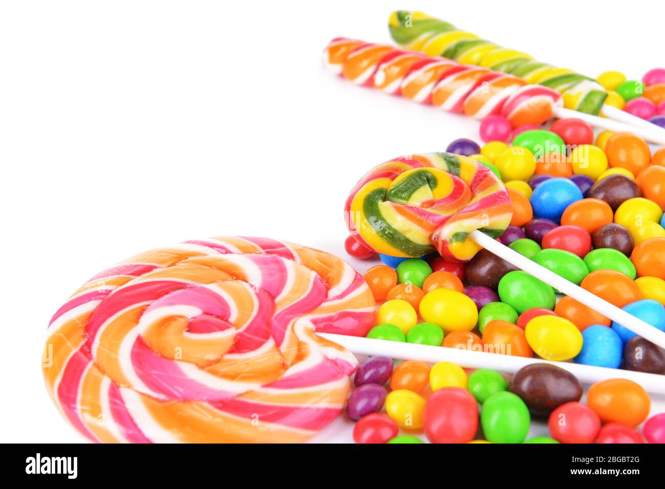 Different colorful fruit candy close-up Stock Photo - Alamy