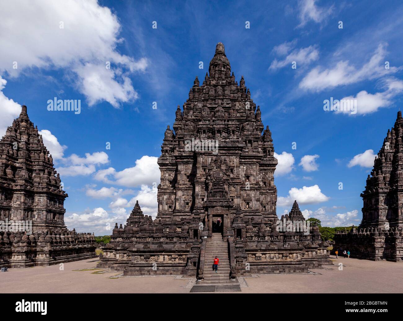 Tourist attraction at prambanan temple compounds hi-res stock ...